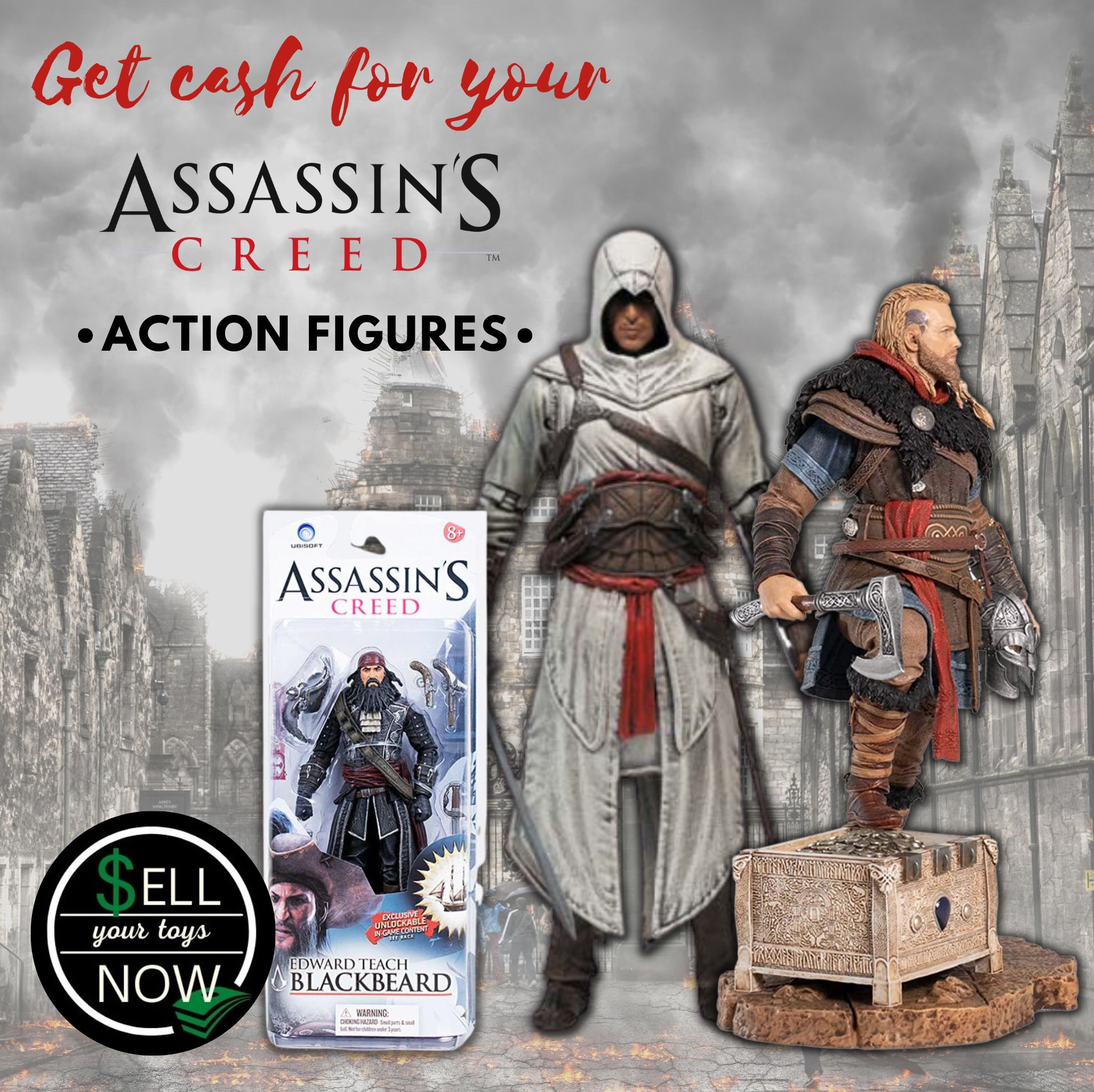 We Buy Assassin's Creed Action Figures And Collections - Sell Your Toys Now